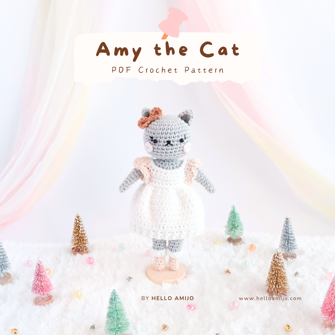 Amy the Cat Crochet Pattern PDF – Hello Amijo